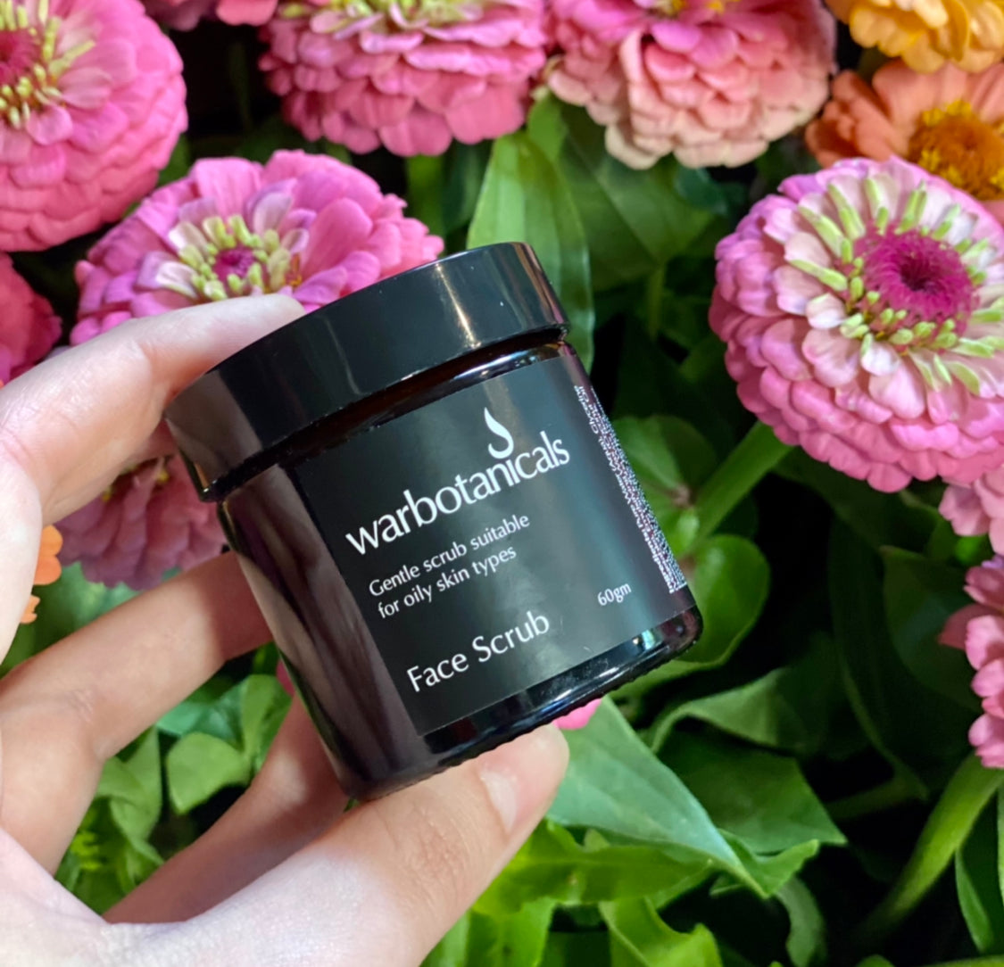 Warbotanicals Face Scrub – Midnight Flowers